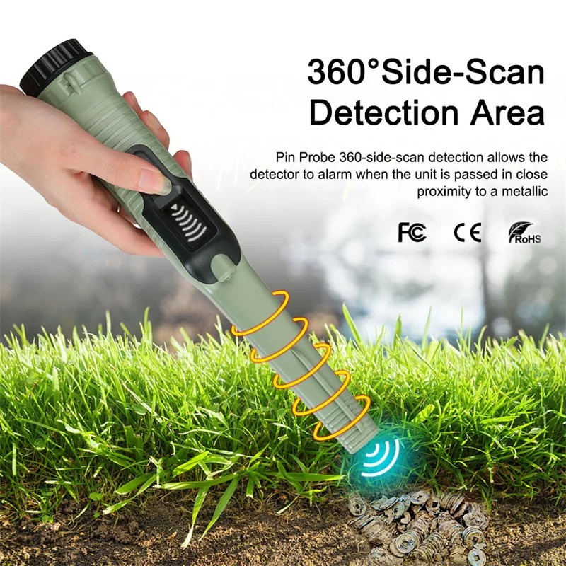 Metal-Detector-Pinpointer-LCD-Display-Waterproof-with-High-Sensitivity ...