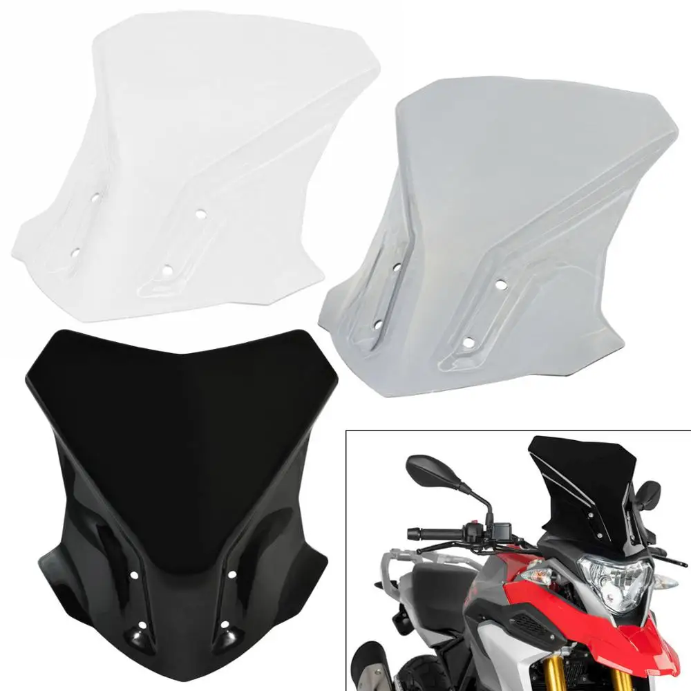 Motorcycle Double Bubble Front Windscreen Windshield Screen Shield ABS ...