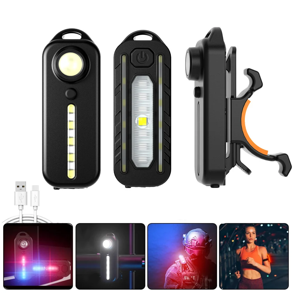 Police Led Light Shoulder Clip | Police Flashing Light Bike | Safety ...