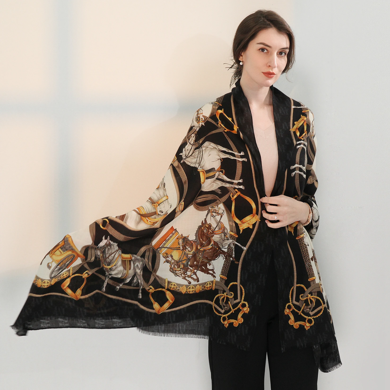 100-wool-Bufanda-Mujer-Wool-Poncho-Head-Women-Lady-Warm-Shawl-Stoles ...