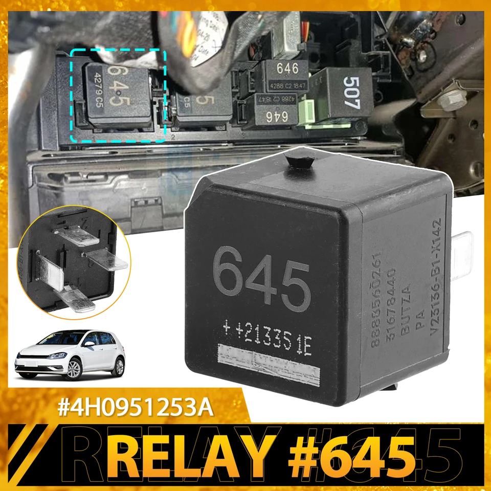 8K0951253 Relay System Relay 2-Pack CB1a-12V ACB33201 Relay - 30A 12VDC ...