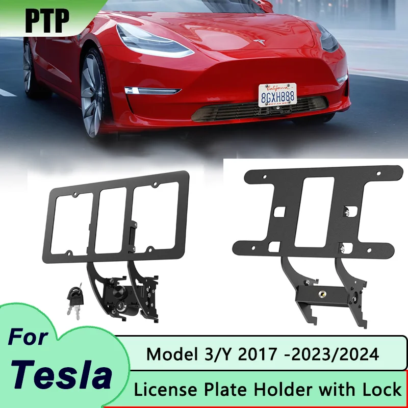 Model-Y-2024-License-Plate-Frame-for-Tesla-Model-3-Metal-Anti-Theft ...