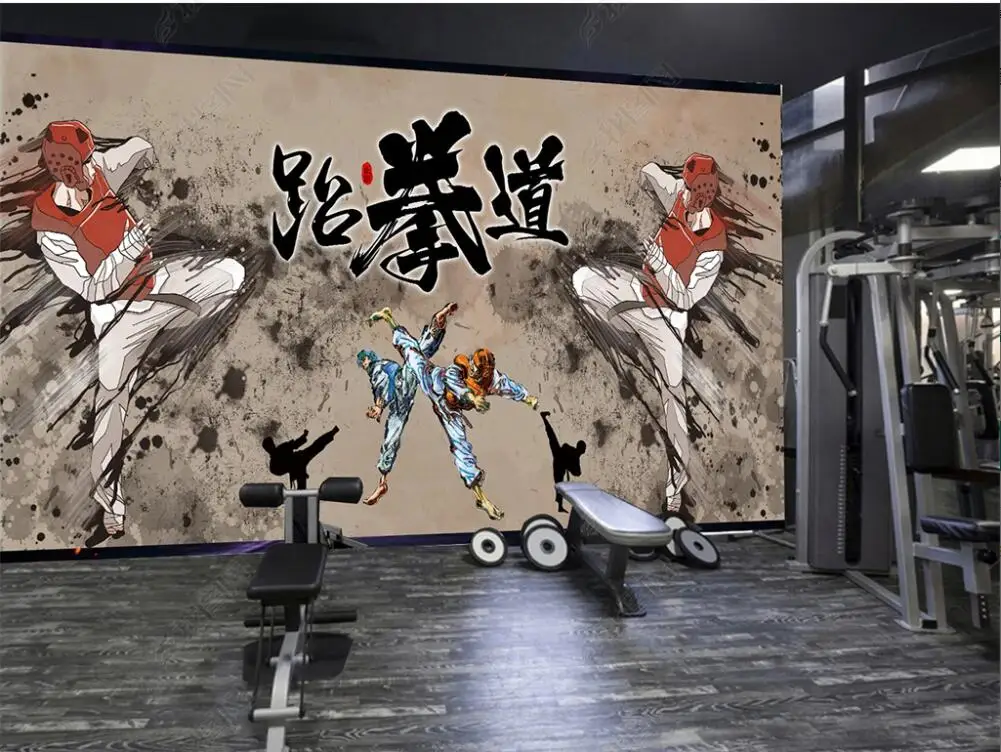 Custom Mural Photo Wallpaper 3d Taekwondo Gym Boxing, 41% OFF