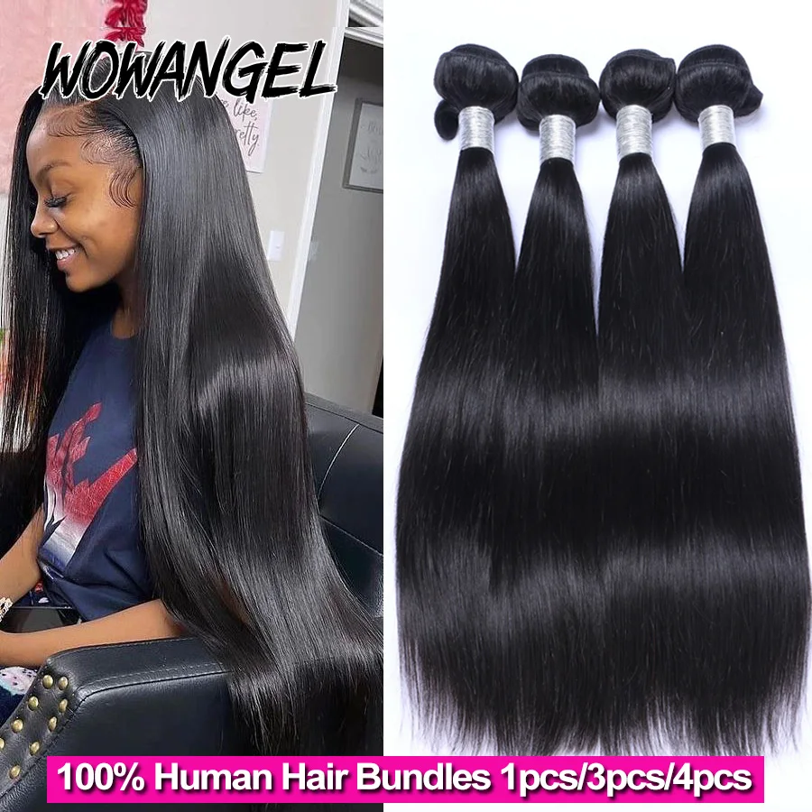 Wow-Angel-28-30inch-Bone-Straight-Human-Hair-Bundles-1-3-4-pieces-10A ...