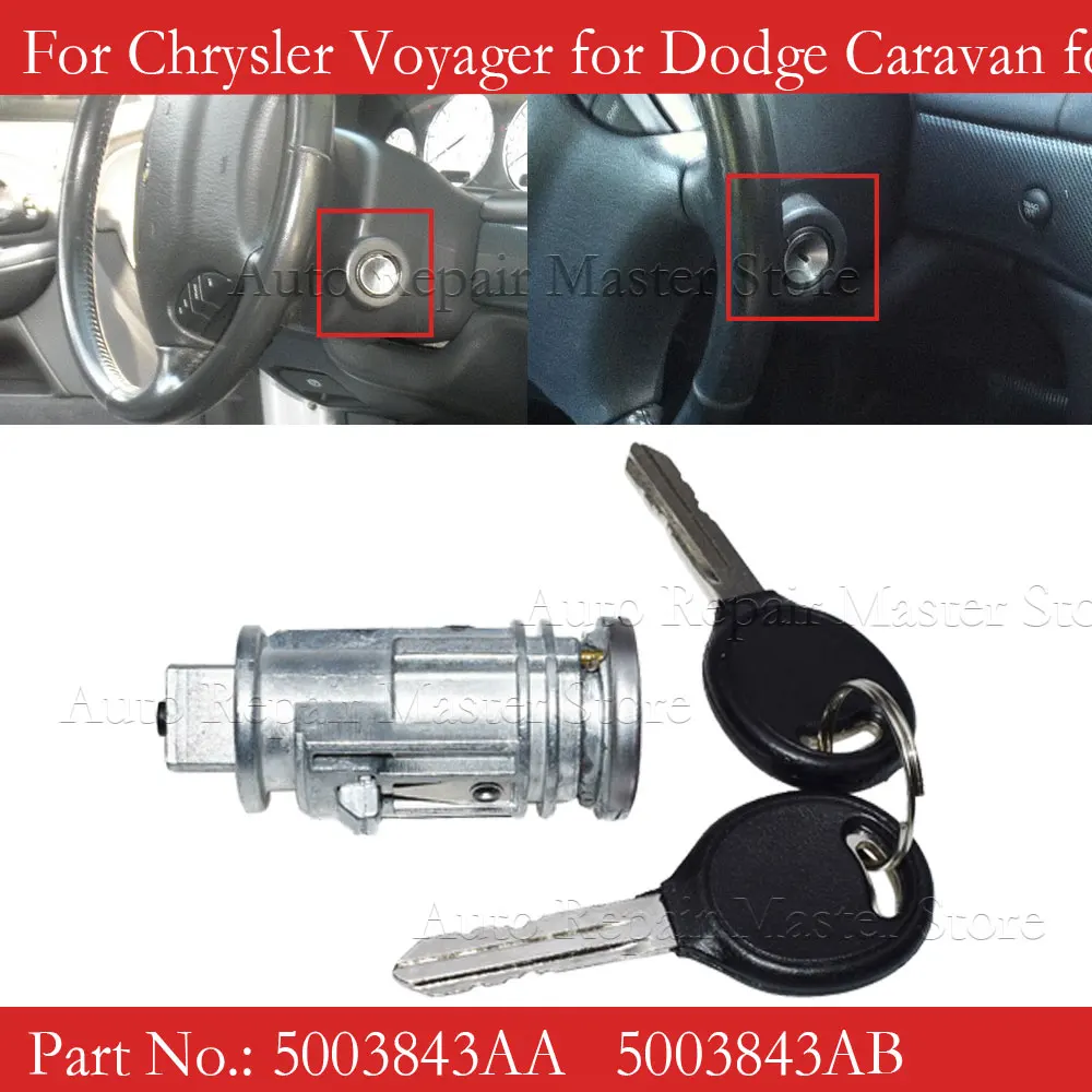5003843AA-Ignition-Key-Switch-Cylinder-Lock-With-Keys-For-Chrysler ...