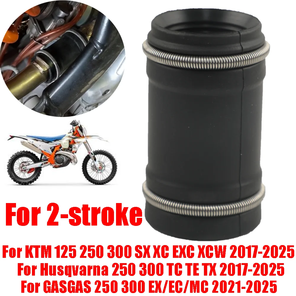 Motorcycle Exhaust Pipe Tailpipe Seal Sleeve Ring Spring Coupling For ...