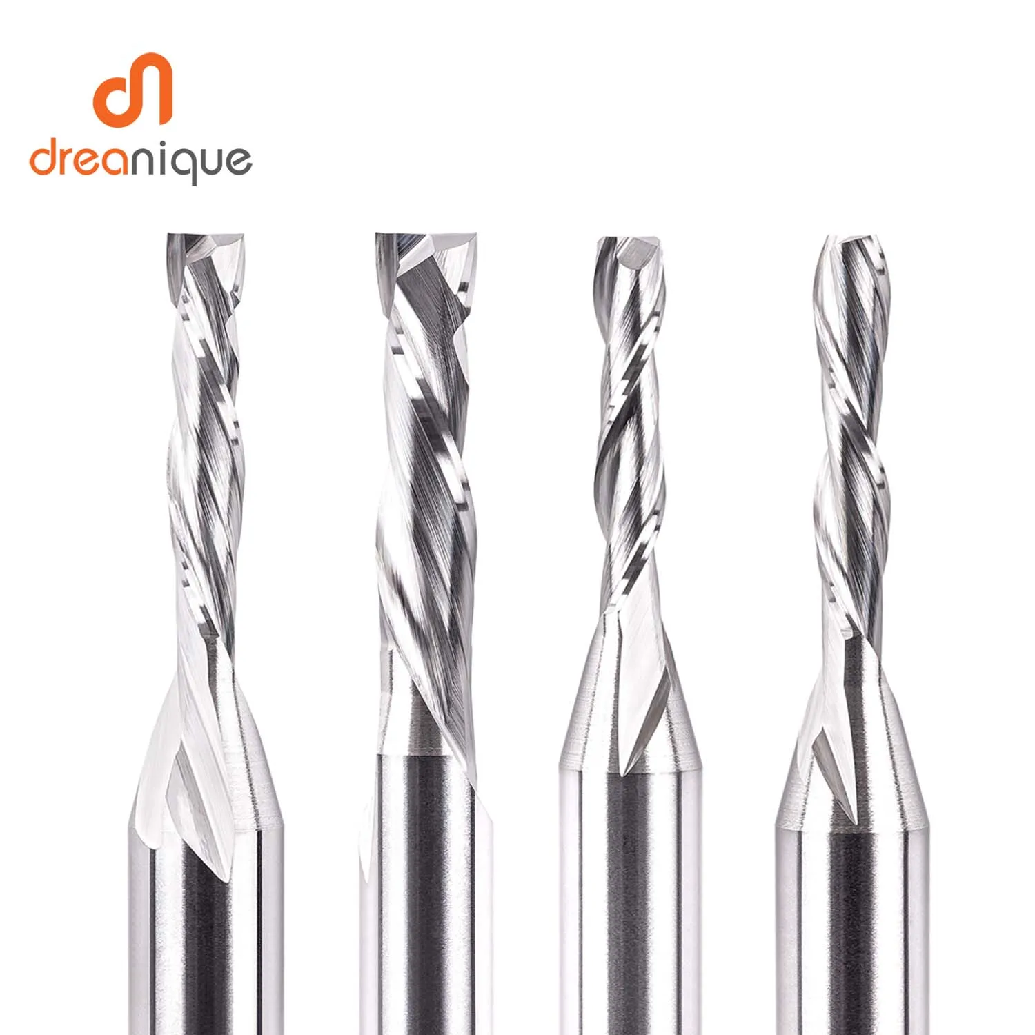 1pc 8mm Shank 2 Flutes UP Cut and DOWN Cut and Compression Bit Spiral ...