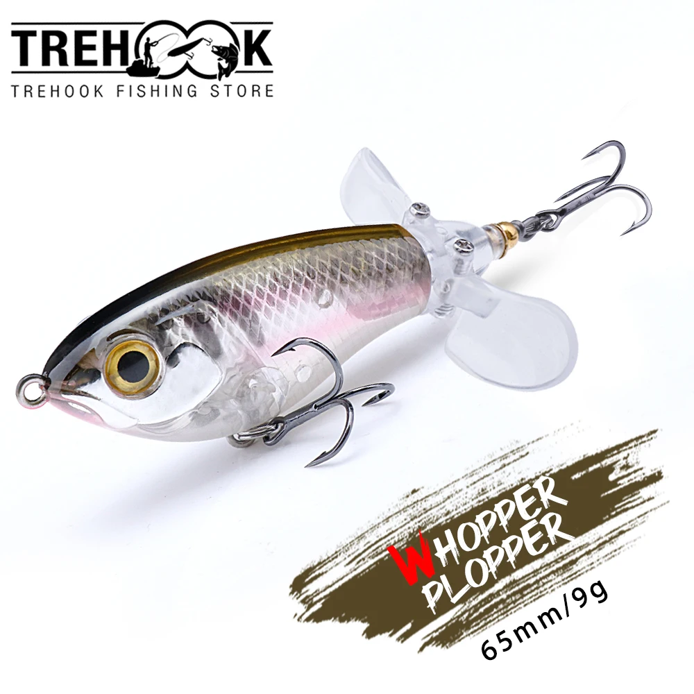 TREHOOK-Rotating-Whopper-Popper-Fishing-Lures-Double-Propeller-Tail ...