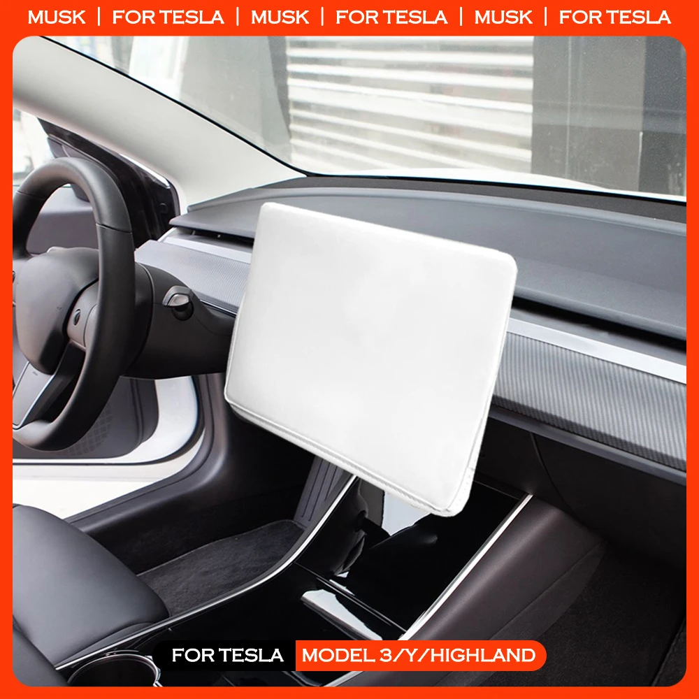 For-Tesla-Model-3-Y-Screen-Protection-Cover-Sunshade-Center-Console ...