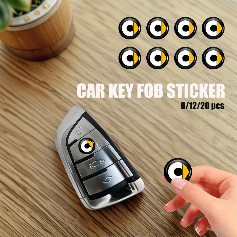 8/12/20PCS Car Remote Key Sticker Emblem Decoration Decal Decorat ...