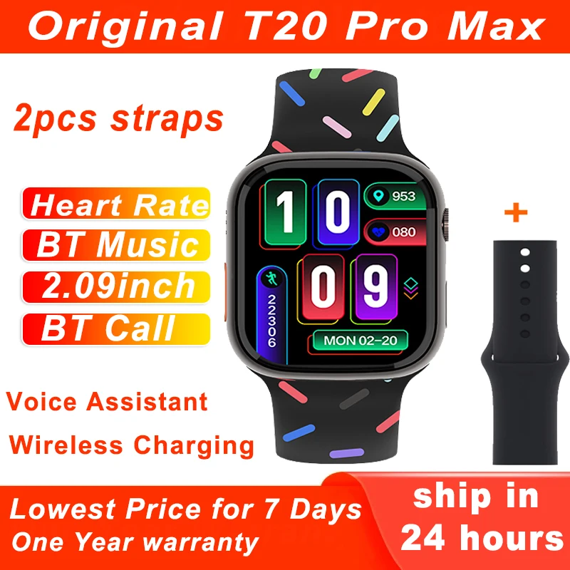 Reloj-inteligente-T20-Pro-Max-Serie-9-para-hombre-Smartwatch-con ...
