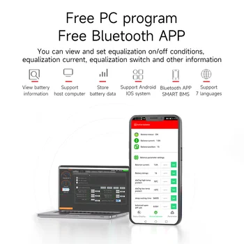 Daly Smart bms Active Balancer APP Board Bluetooth Battery Equalizer ...