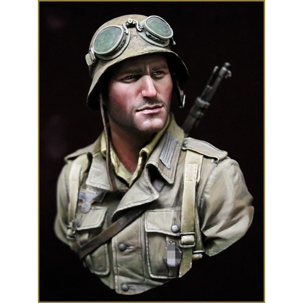 1/10 resin unpainted model set, half-length portrait of a World War II ...