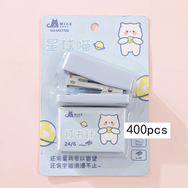 Kawaii Mini Stapler Set with Staples – LoliFairies Kawaii Shop