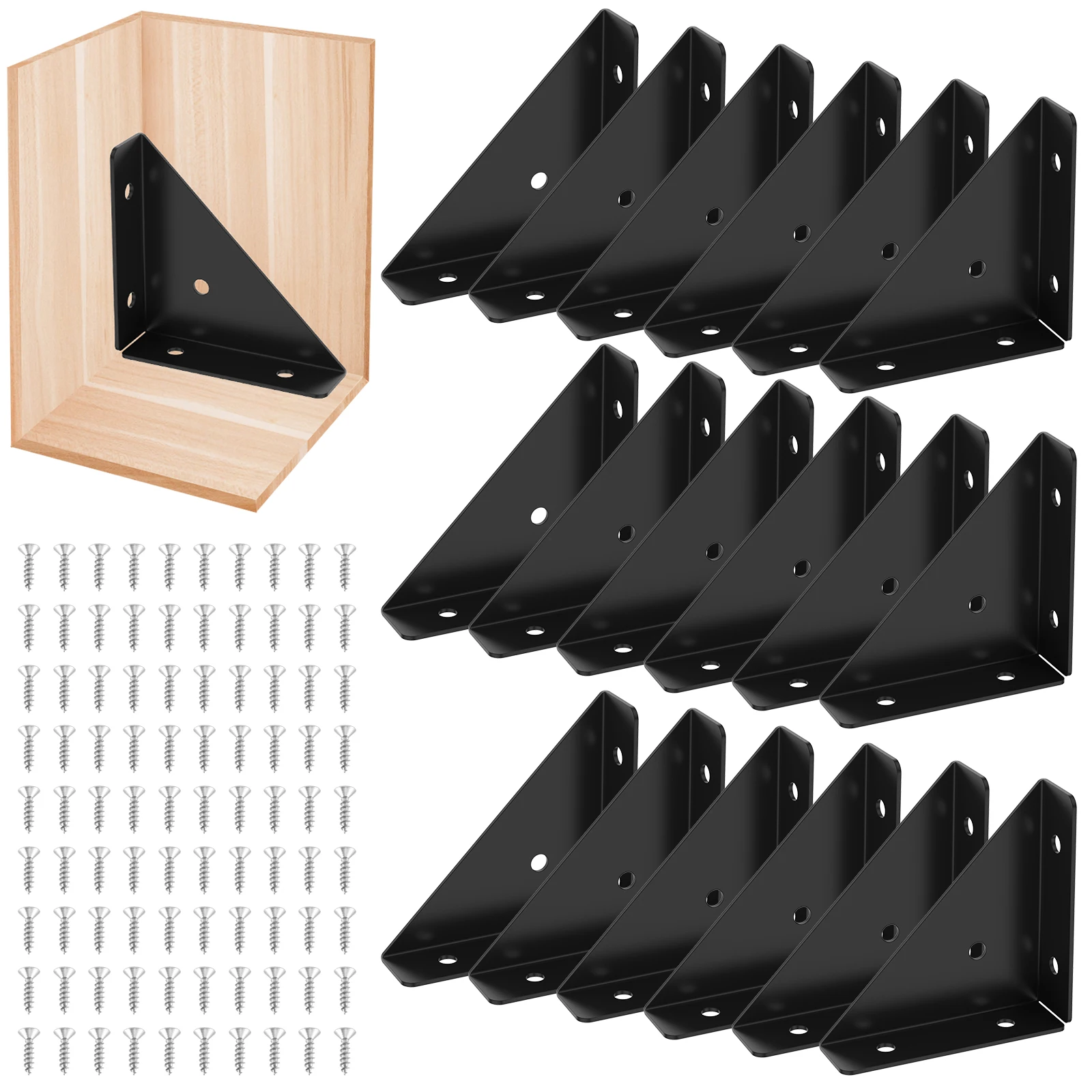 30-18Pcs-Furniture-Corner-Brackets-Steel-Corner-Braces-with-Screws-Wood ...