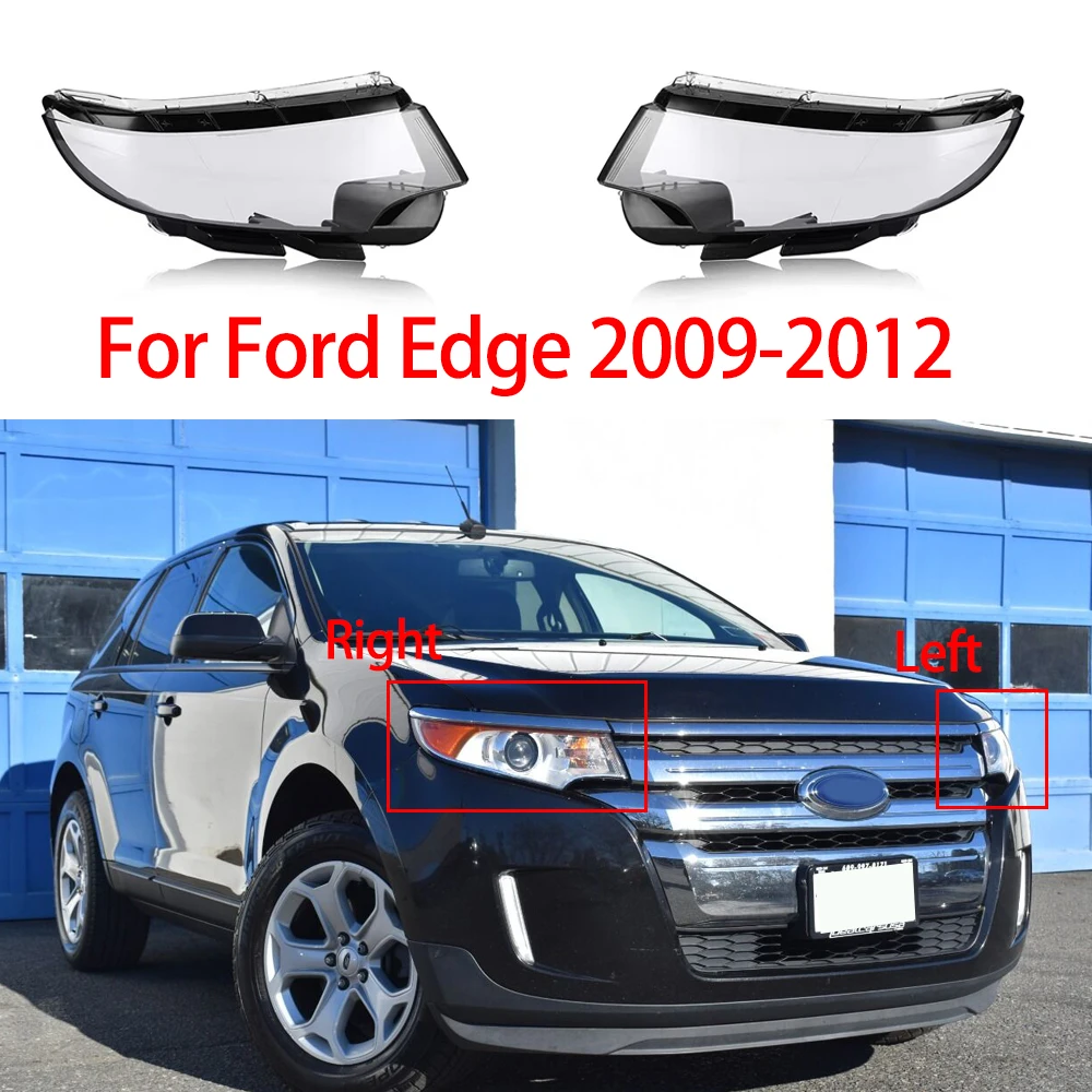 For-Ford-Edge-2009-2010-2011-2012-Car-Front-Headlight-Glass-Cover-Car ...