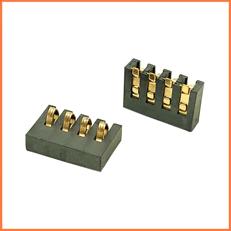 10 Pcs Smd Spring Battery Connector 2.5 Mm Pitch 4 Pin Male Contact ...