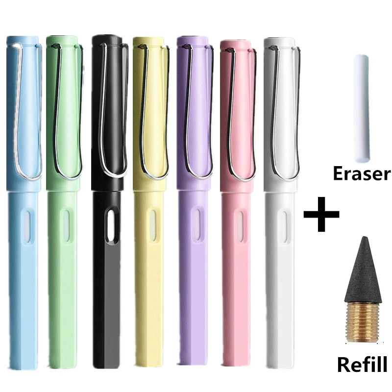 Premium Automatic Infinity Pencil Black Without Sharpening High Tech ...