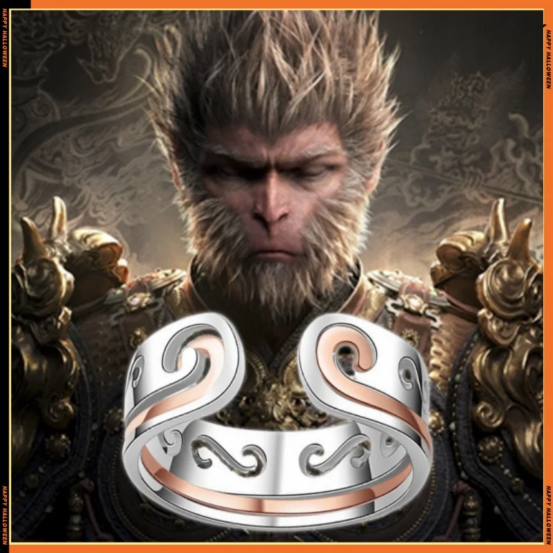Black-Myth-Wukong-Game-Opening-Personalized-Ring-2-in-1-Detachable-Male ...