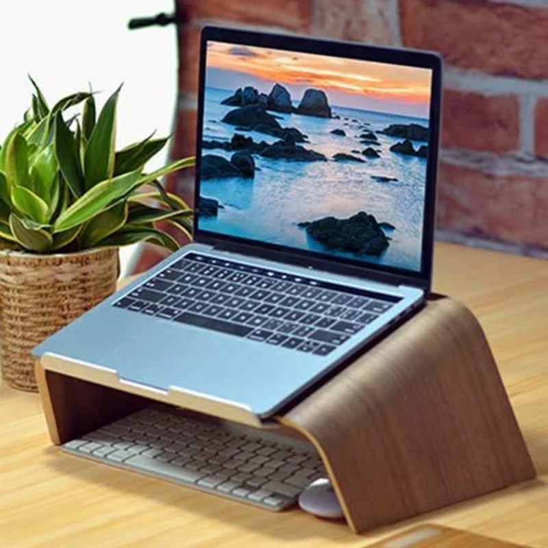 Desktop-Height-Laptop-Stand-Wood-Suspended-Computer-Desk-Tilt-Design ...