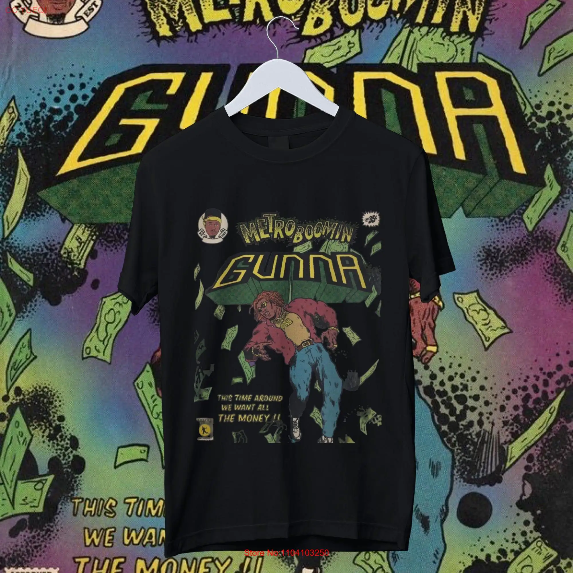 Gunna-T-Shirt-Music-Artist-Artwork-Hip-Hop-Streetwear-Premium-Soft ...