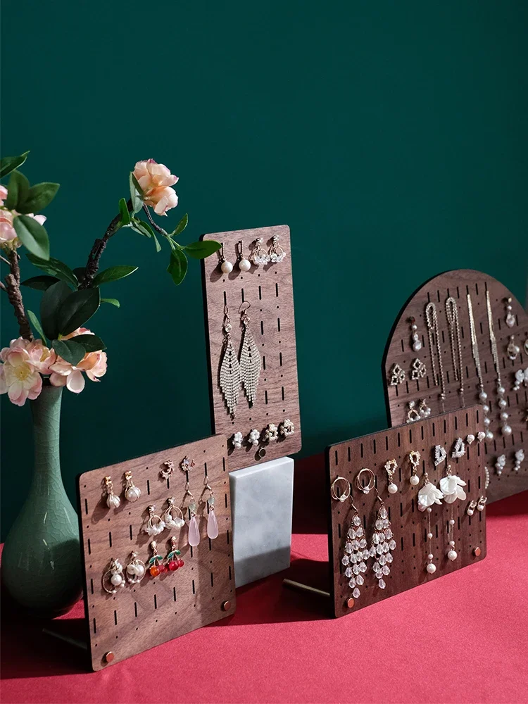 Fashion-Wooden-Earring-Holder-Earring-Display-Stand-Case-Jewelry ...