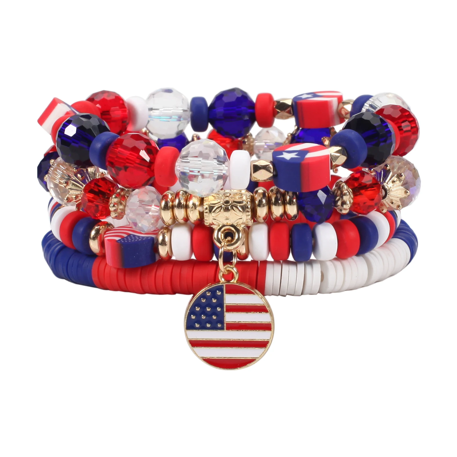 Crystal Flag Bracelets