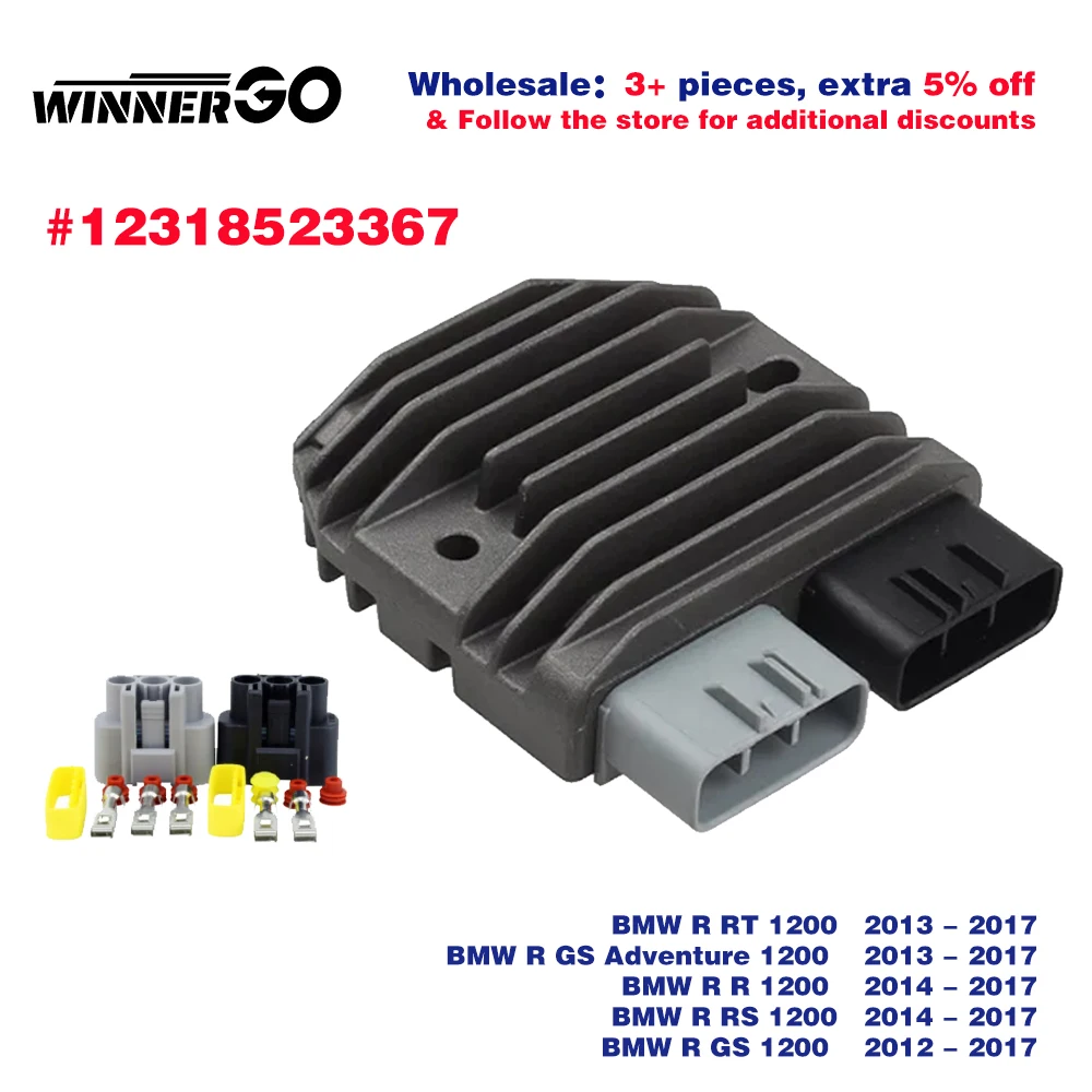 12318523367 Motorcycle Voltage Regulator Rectifier For BMW R1200 RT RS ...