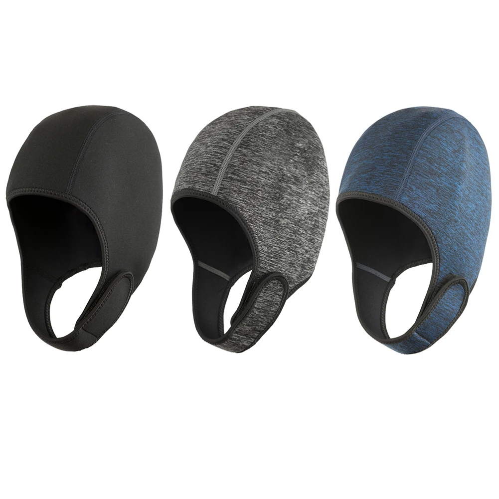 Neoprene-Swim-Cap-com-Chin-Strap-Cap-Surf-Cap-Dive-para-Nata-o-Caiaque ...