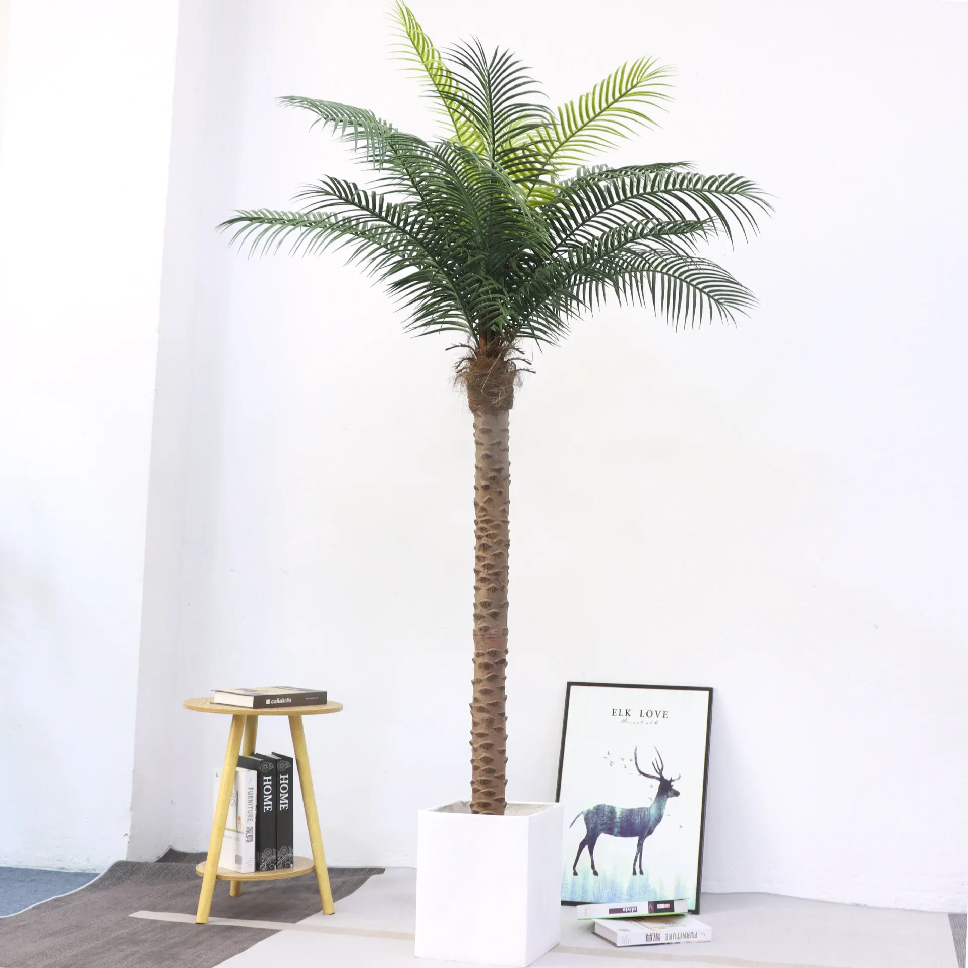 150/180cm Artificial Coconut Tree Large Faux Green Plants Bonsai Home ...