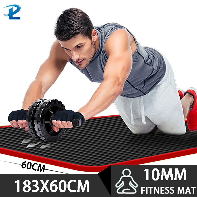 Larger Strengthen Edging Non-Slip Men's Fitness Mat High Density ...