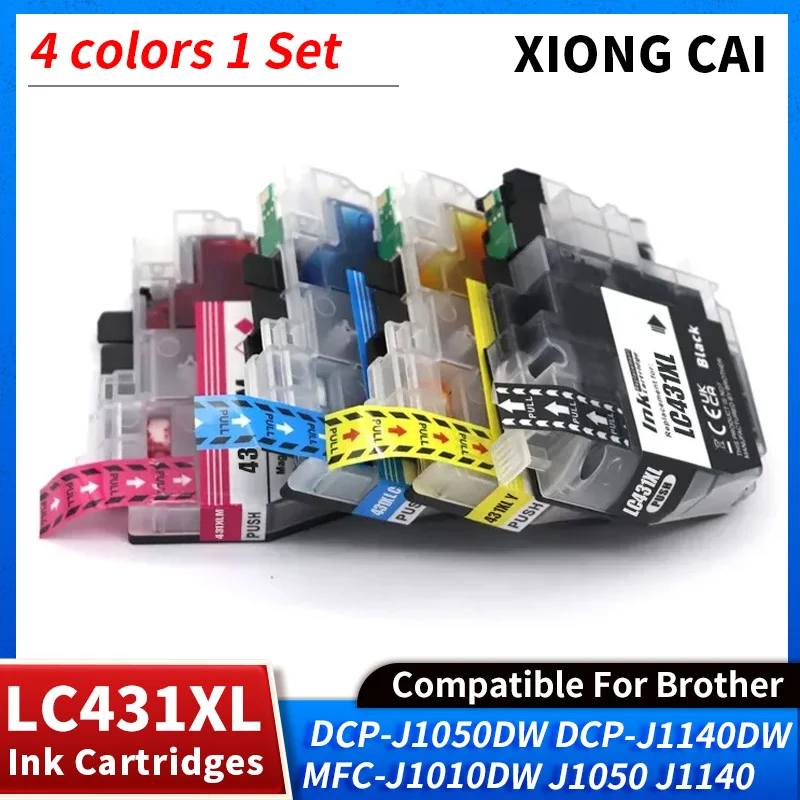LC431-LC-431-LC431XL-Compatible-Inkjet-Ink-Cartridge-For-Brother-DCP ...
