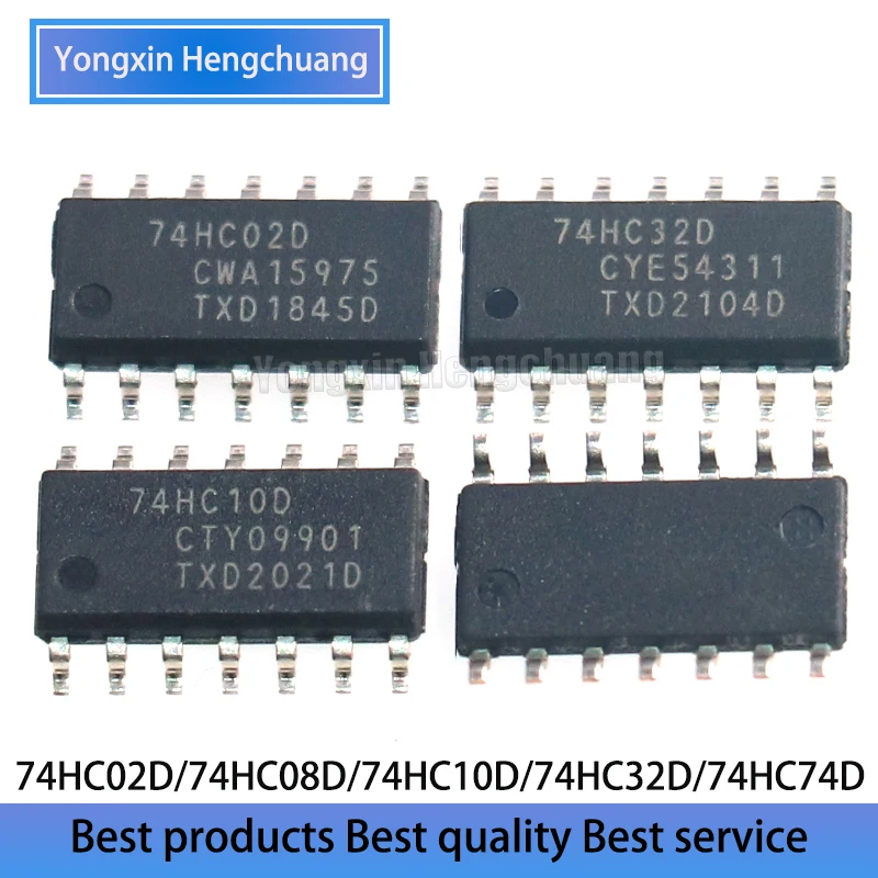 10PCS-original-chip-74HC02D-74HC08D-74HC10D-74HC32D-74HC74D-74HC164D-74HC125D-74AHC14D-patch ...
