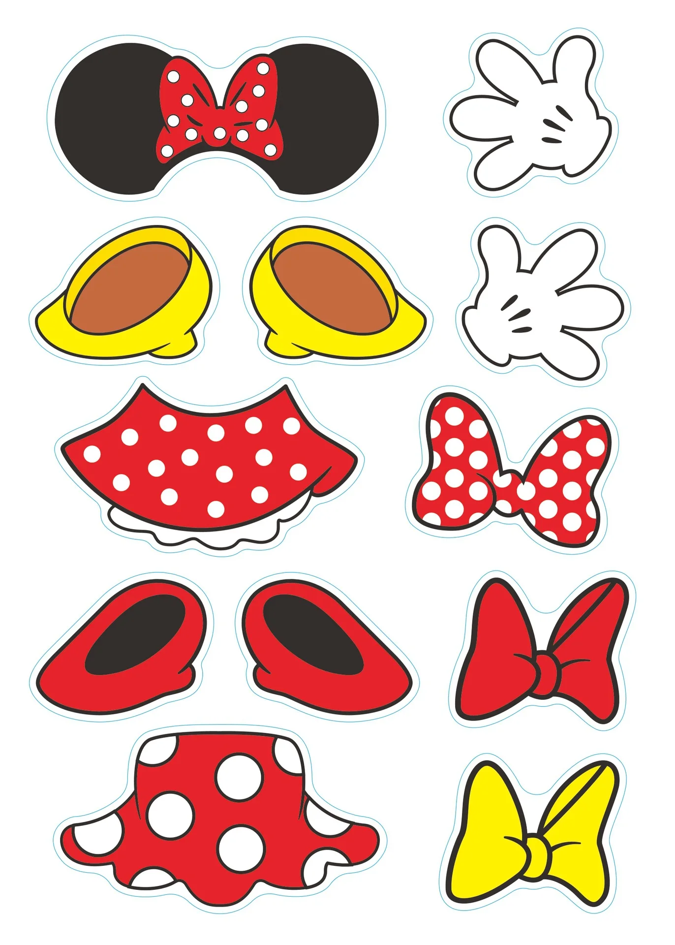 Mickey Mouse Face Mask Template