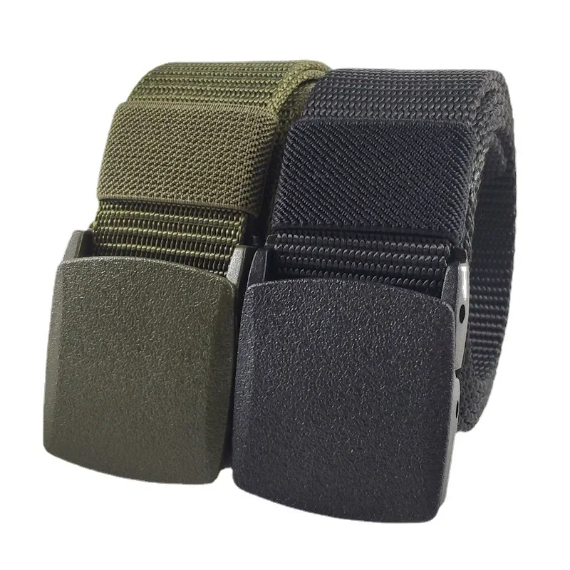 Black-Automatic-Buckle-Nylon-Army-Tactical-Belt-Military-Waist-Canvas ...