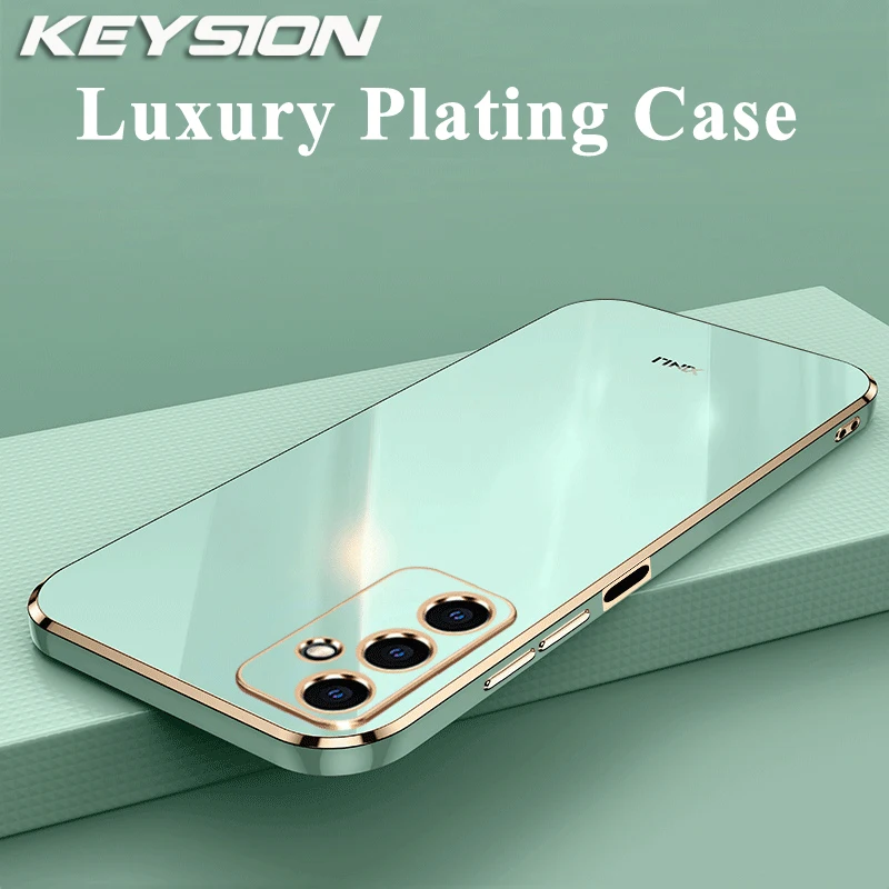 KEYSION-Luxury-6D-Plating-Case-for-Samsung-A05S-A05-Soft-TPU-Silicone-Square-Shockproof-Phone ...