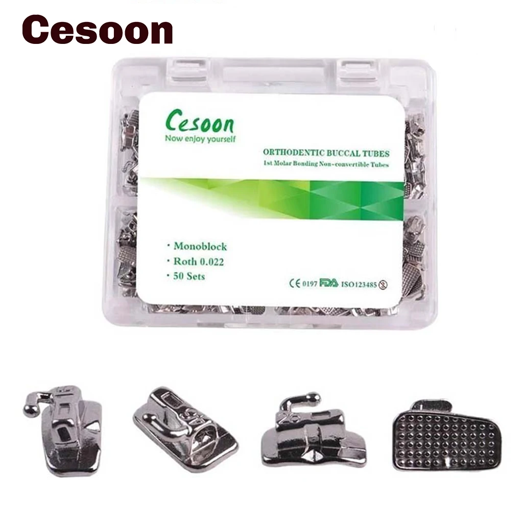 Tooth Bonding Kit 200pcs Dental Orthodontic Buccal Tubes 1st 2nd Molar ...