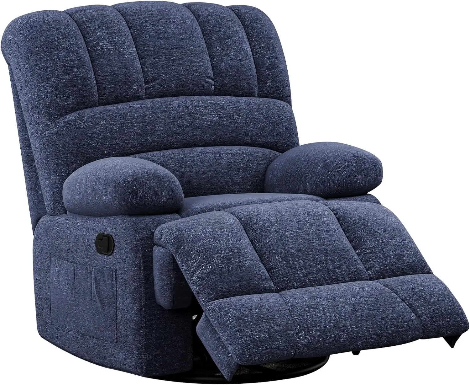 Blue-Swivel-Rocker-Recliner-Chair-Adults-360-Swivel-30-Rocking ...