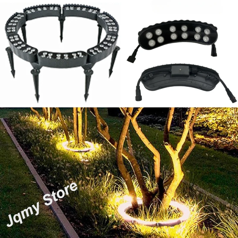 16W DC24V IP66 Waterproof Durable Ring Column Light Outdoor Garden ...