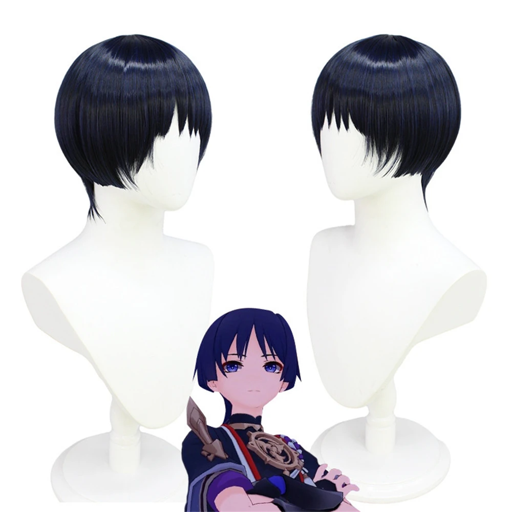 Disfraz de Cosplay de Genshin Impact Scaramouche Kunikuzushi, peluca ...