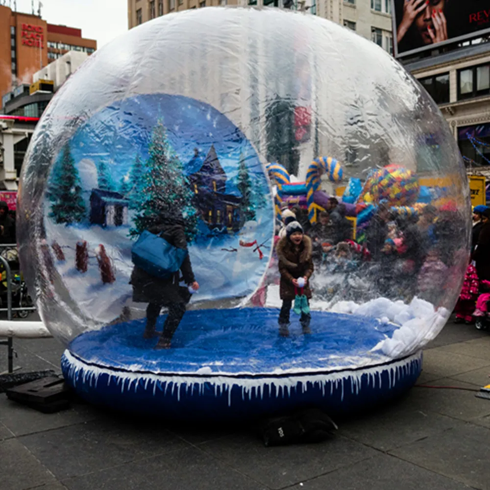 Christmas-Outdoor-Decorations-Giant-Snow-Globe-Bubble-Tent-Inflatable ...