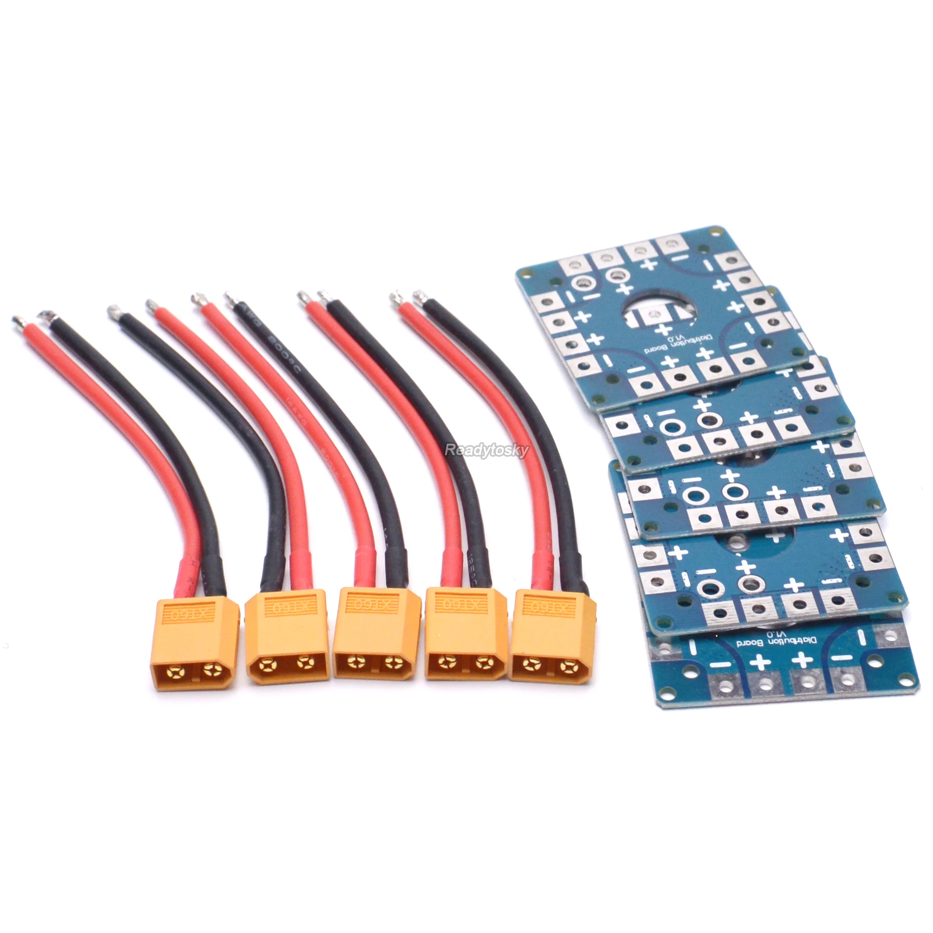 5Sets-XT60-Male-Plug-w-Wire-14AWG-Power-Distribution-Board-for-Robocat ...
