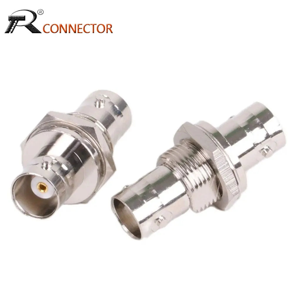 10pcs/lot Dual BNC Jack Socket Screw Panel Mount BNC Female to BNC ...