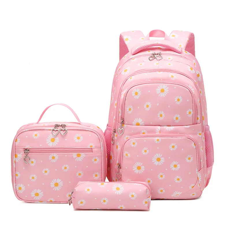 Daisy-Prints-School-Backpack-Set-with-Lunch-Kits-Bookbag-for-Teenager ...