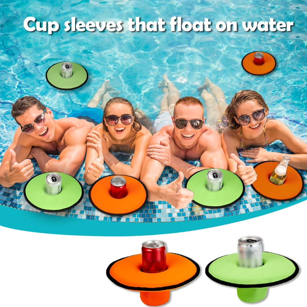 Swimming-Pool-Floating-Cup-Holder-Beer-Beverage-Insulated-Floating-Cup ...