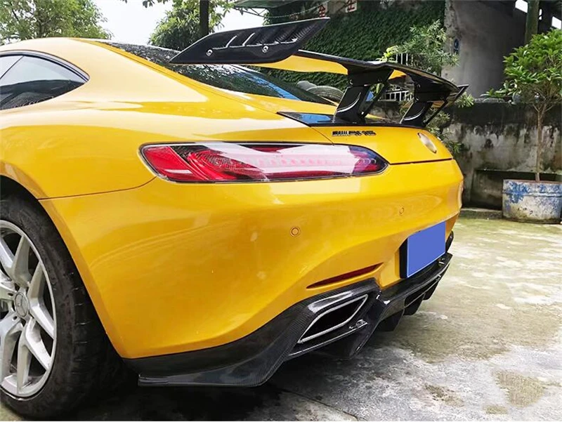 メルセデスベンツ AMG GT GTS GTC GTR 2015-2023 高品質リアルカーボンファイバーリアディフ ...