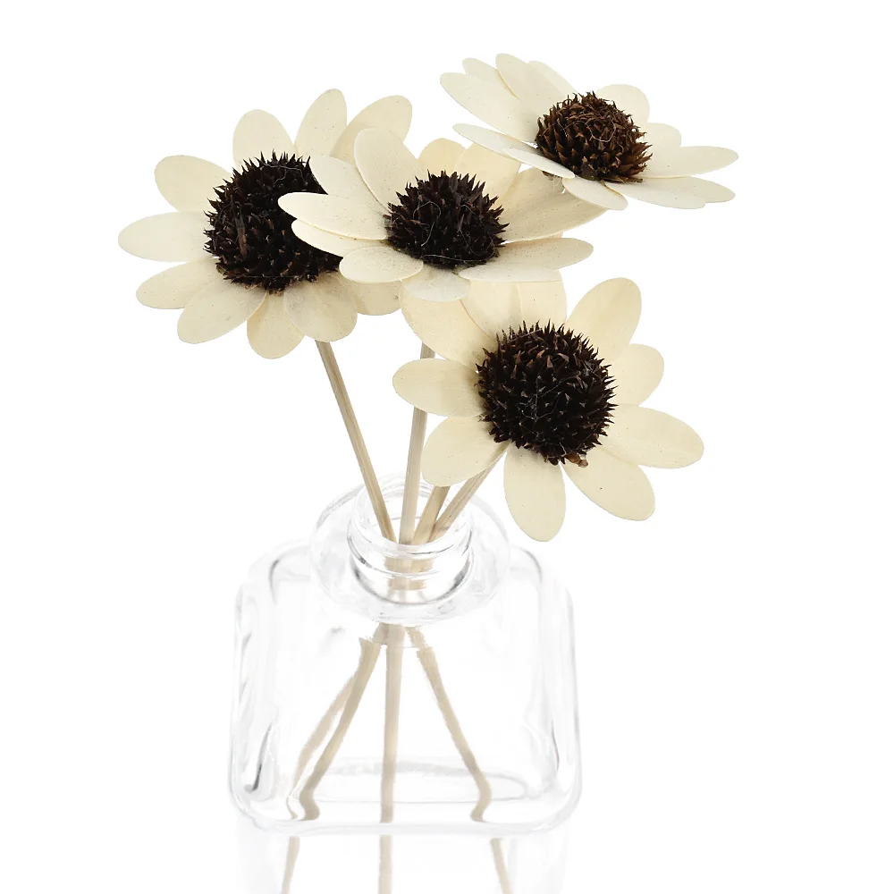 NEW-5PCS-Daisy-Flower-Rattan-Sticks-Fireless-Fragrances-Reed-Diffuser ...