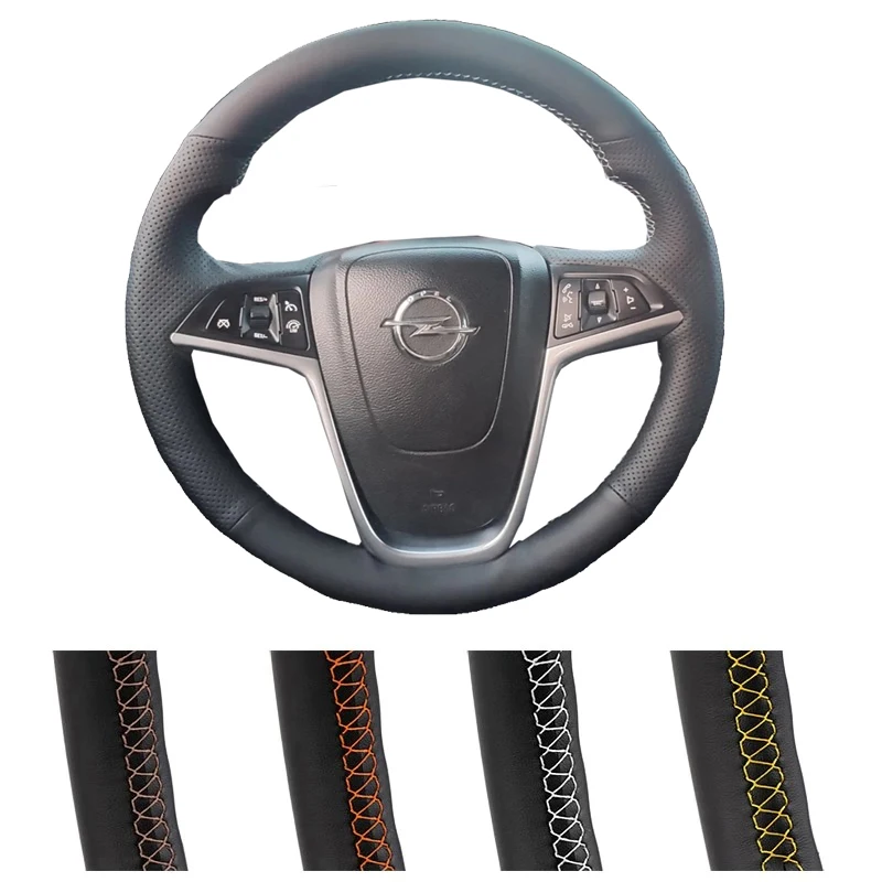 DIY-Customized-Car-Steering-Wheel-Cover-For-Opel-Insignia-2008-2013 ...