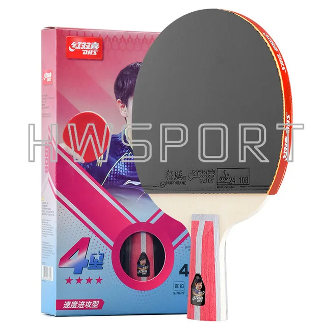 DHS H4002 4 Star Table Tennis Racket 5 Star 6 Star H5002 H6002 Ping Pong Racket Professional ...