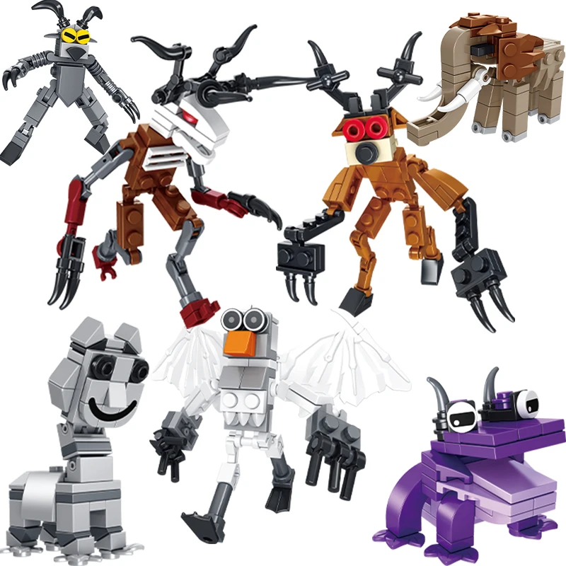 477Pcs 99 Night Night Horror Game Building BlocksIn The Forest Deer ...